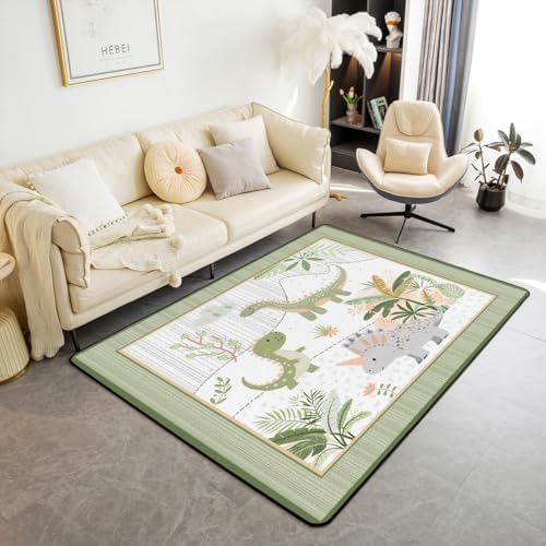 Amazon.com: Feelyou Kids Cute Dinosaur Rugs for Living Room Bedroom ...