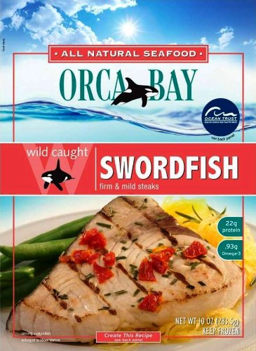 Amazon.com: Orca Bay, Swordfish Steaks Skin On, 10 oz (Frozen ...