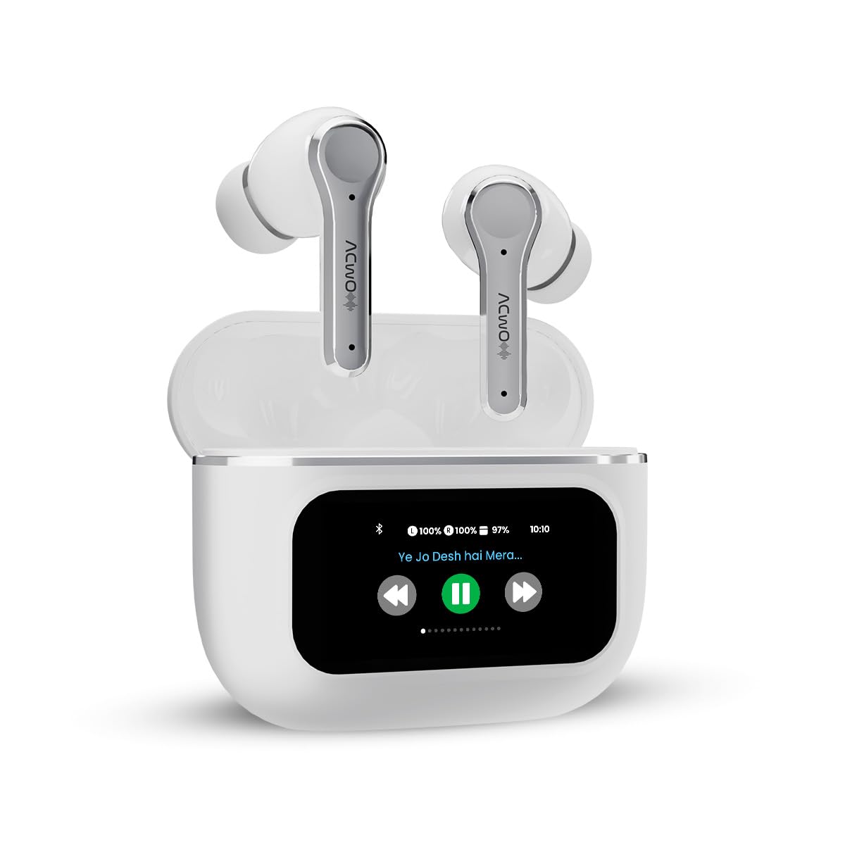 ACwO DwOTS Touch TWS Earbuds | HD Touch Display | 32dB ANC ...