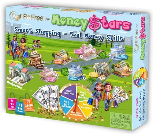 Amazon.com: BeFree for MoneyStars – Kids Board Game Age 7+ | Fun Play ...