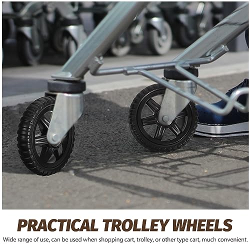 Shopping Cart Wheels Shopping Cart Wheel Replacement 2Pcs Trolley ...
