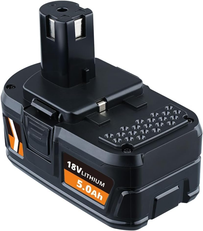 18V 5.0Ah Lithium Battery for RB18L50 Lithium-ion Replacement Battery ...