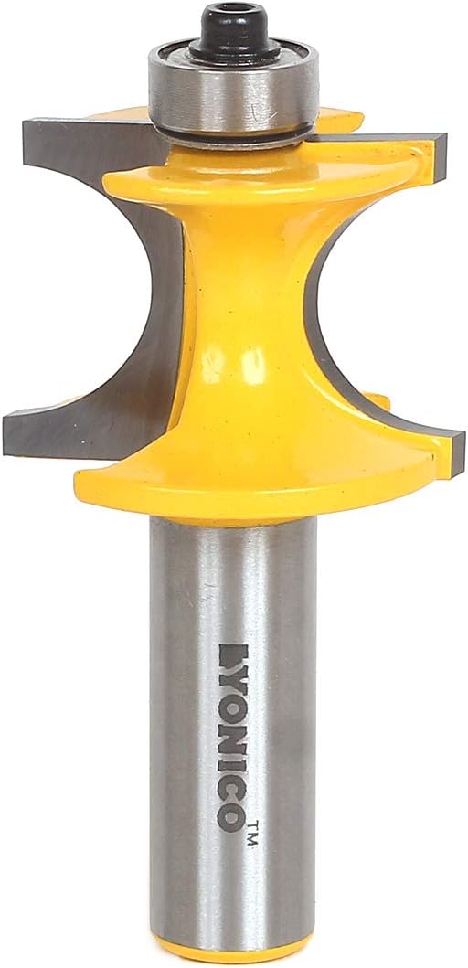 APLUS Edge Beading Bits, Half Round Bearing Bullnose Router Bit Set, 1/ ...