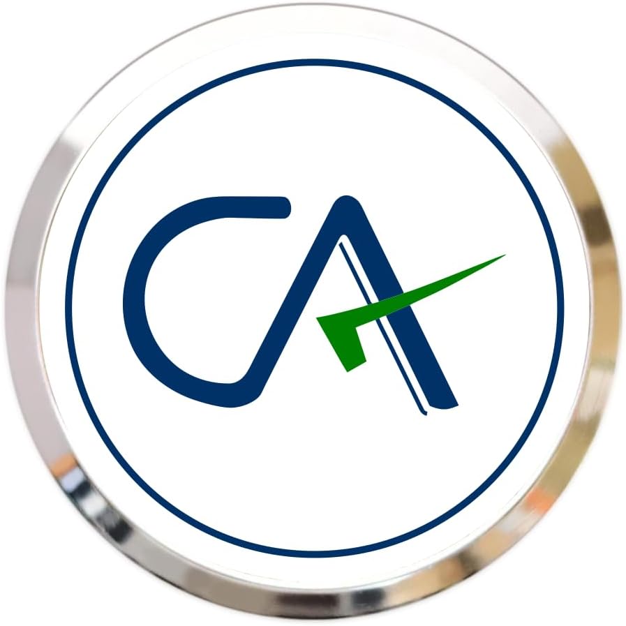 Printemporio CA Chartered Accountant Logo for Car and Bike, 3D Sticker ...