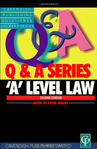 'A' Level Law Q&A (Questions & Answers): Amazon.co.uk: Shears et al ...