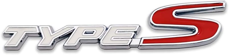 Amazon.com: AxleZx Chrome Metal Type-S Logo Car Emblem Premium 3D ...