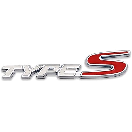 Amazon.com: Chrome Metal Type-R Logo Car Emblem Premium 3D Racing Sport ...