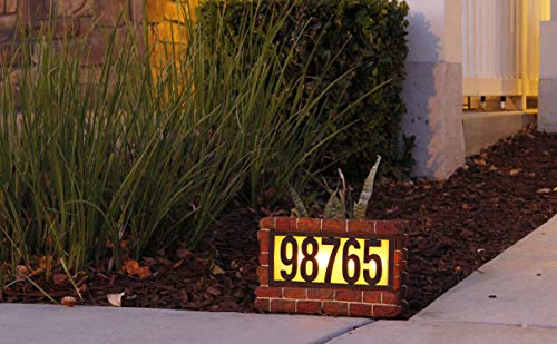 Snapklik.com : Natures Mark Solar Power Lighted House Numbers Address ...