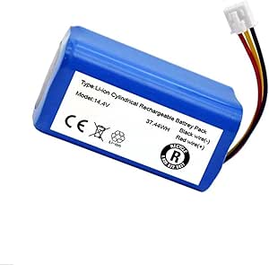 Amazon.com: TGHY Sweeping Robot Battery Accessories 14.4V Replacement Lithium Battery Pack ...
