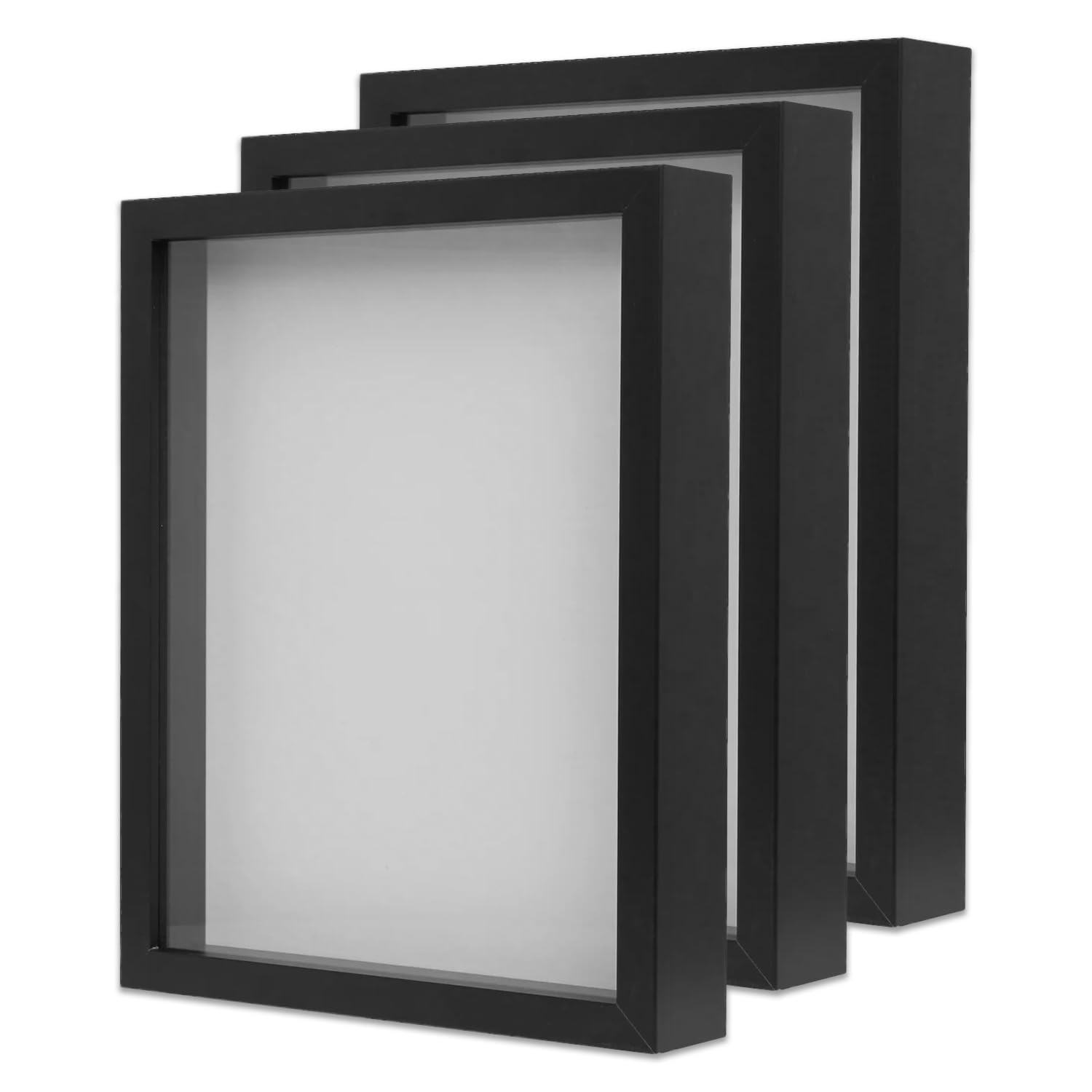 Amazon.com - FrameWorks 8” x 10” Black Wooden Shadow Box Frame (3-Pack ...