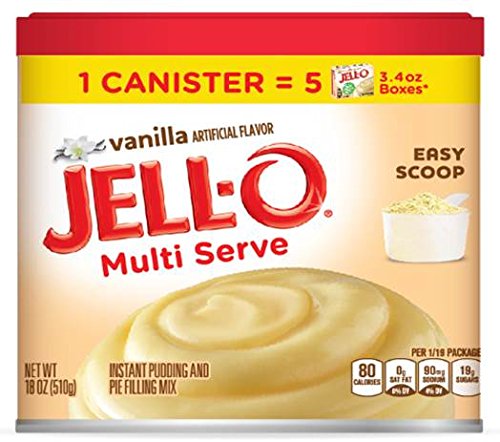 Amazon.com: JELLO Vanilla Instant Pudding & Pie Filling Mix (18oz Boxes ...
