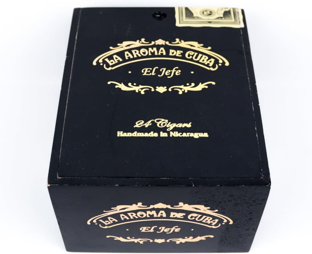 Amazon.com: La Aroma De Cuba El Jefe Empty Wood Cigar Box 7.75" x 6.25 ...