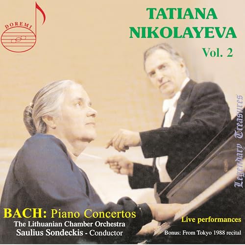 Amazon.com: Tatiana Nikolayeva, Vol. 2: Bach Concertos (Live) : Saulius ...