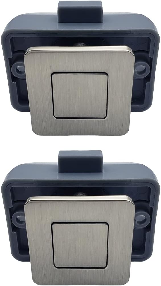 2 Sets PUROCEAN Metal Push Button Latch Square Push Nepal | Ubuy