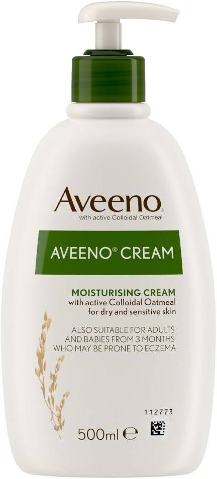 Aveeno Cream, With Colloidal Oatmeal, Actively Moisturises Dry ...