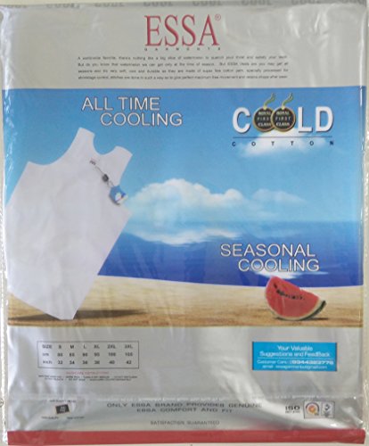 Buy ESSA Men's Vest (White, Medium Size-85 Cm) Pack of 5 at Amazon.in