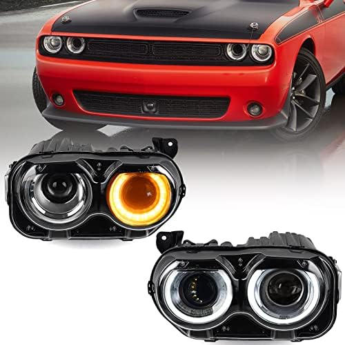 Amazon.com: VLINCAR Xenon Headlights Assembly W/AIR Catcher Compatible ...