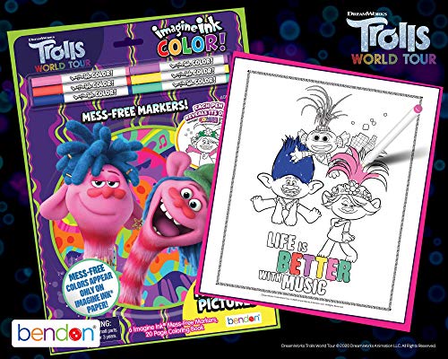 Snapklik.com : Trolls DreamWorks World Tour 20-Page Imagine Ink Imagine ...