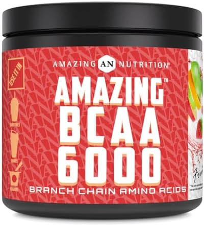 Amazon.com: Amazing Nutrition Amazing BCAA 6000 | 6 Grams BCAA Per ...