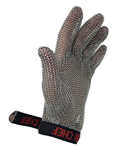 KLEEN CHEF Stainless Steel Cut Resistant Gloves | Heavy Duty Metal ...