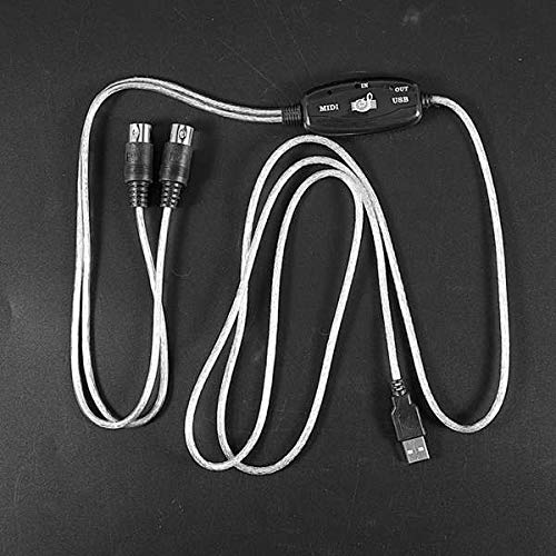 WHIZZO 2X(2m USB to MIDI Interface Converter Cable Cord PC to Music ...
