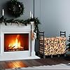 Amazon.com: Abkshine Heavy Duty Firewood Rack Outdoor, 3.7FT Elegant ...