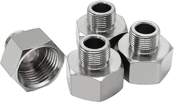 Amazon.com: Beduan Brass Water Line Adapter 1/2" Female to 3/8" Male ...