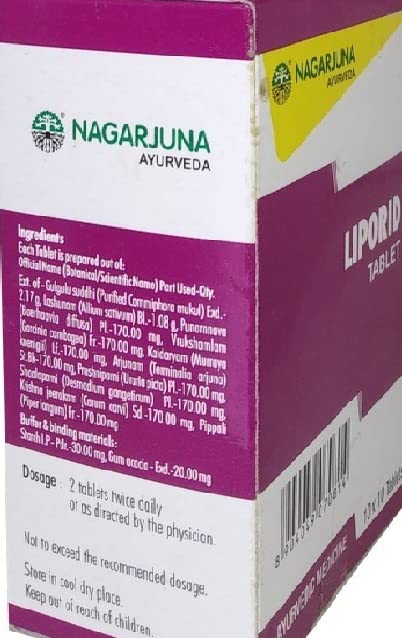 Buy NAGARJUNA Liporid Tablets with Free Pachak Methi, Multi, Standard ...