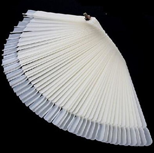 Amazon.com: Liroyal 50 Tips Clear Fan-shaped Nail Art Display : Beauty ...