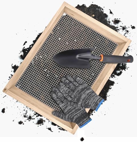 Amazon.com : Soil Sifter for Gardening, Light Wood Garden Sifter for ...