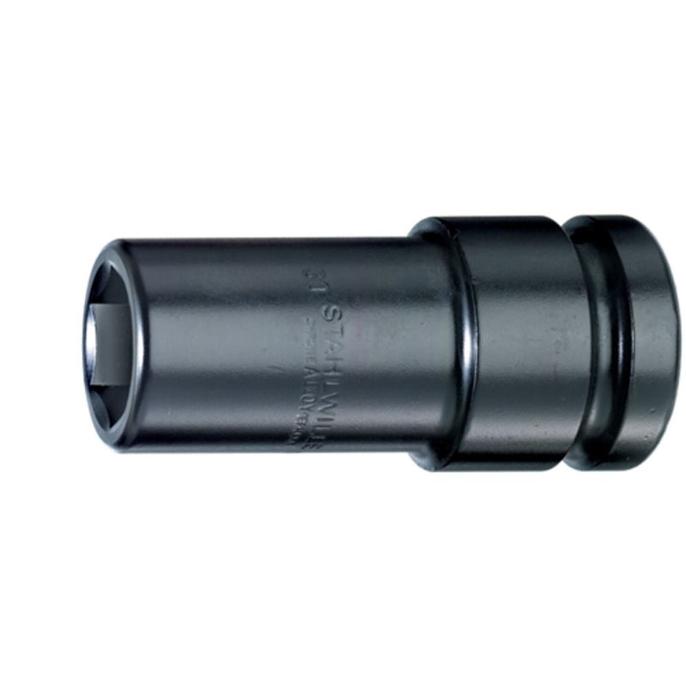 Stahlwille 26090027 1" Square Drive Deep Impact Hex Socket, 27mm Size ...