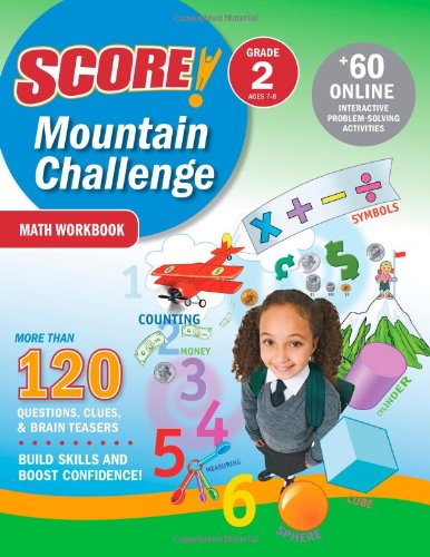 SCORE! Mountain Challenge Math Workbook, Grade 2 (Ages 7-8): Kaplan ...
