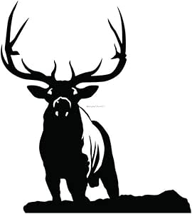 Amazon.com: Waterfowl Decals Bull Elk Decal – Bull Elk Sticker – 7107 ...