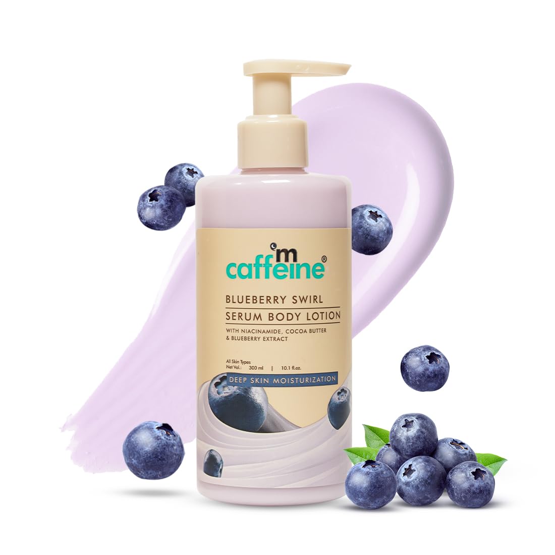 Buy mcaffeine Blueberry Swirl Serum Body Lotion For Women And Men | Dry ...