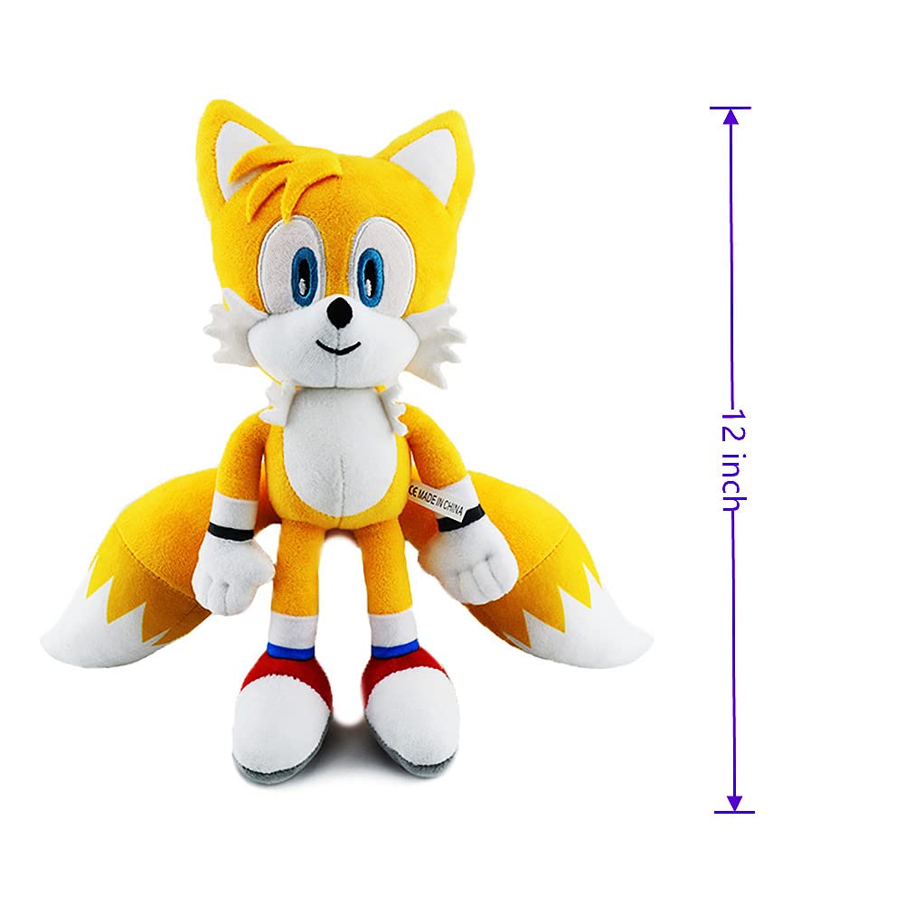 Buy 12 inch Sonic Stuffed Plush Toys, Soft and Cuddly, Sonic, Miles ...