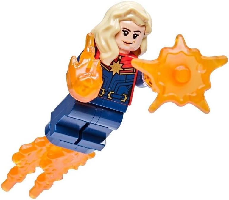Amazon.com: LEGO Superheroes: Captain Marvel (Carol Danvers) Minifigure ...