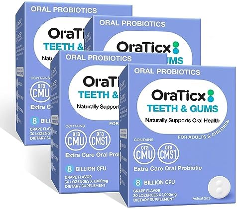 Amazon.com: OraTicx Teeth & Gums Dental Probiotic, Naturally Supports ...