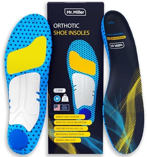 Amazon.com: MR.MILLER Premium Anti-Fatigue Shoe Insoles Men & Women ...