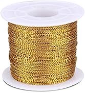 Amazon.com: jijAcraft 328 Feet Gold String Twine - 1.5mm Metallic ...