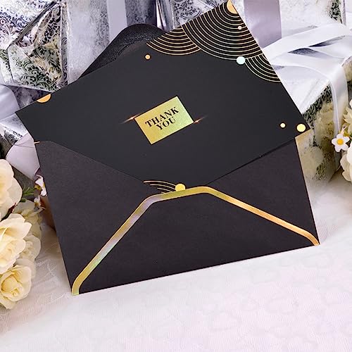 Snapklik.com : 36 Pack Gold Foil Embossed Thank You Cards