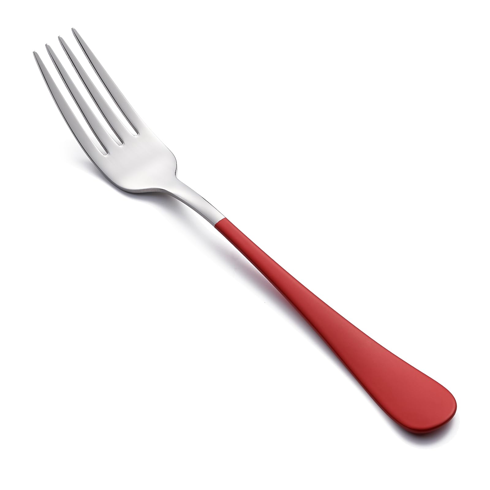 Amazon.com: Onlycooker Red Dinner Fork, 18/0 Red handle Stainless Steel ...