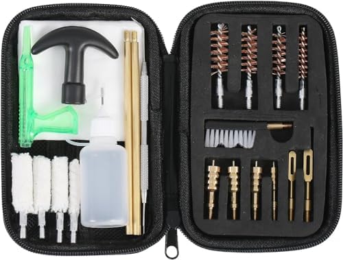 Universal Handgun Cleaning Kit for .22 .357/.38/9mm .40 .45 Caliber ...