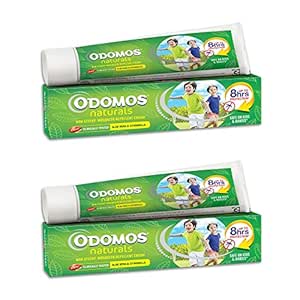 Buy Odomos Naturals Non-Sticky Mosquito Repellent Cream - 100g (Pack of ...