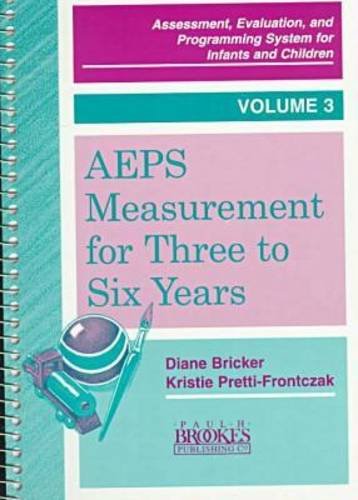 Aeps Measurement For Three To Six Years V 3 Assessment Evaluation