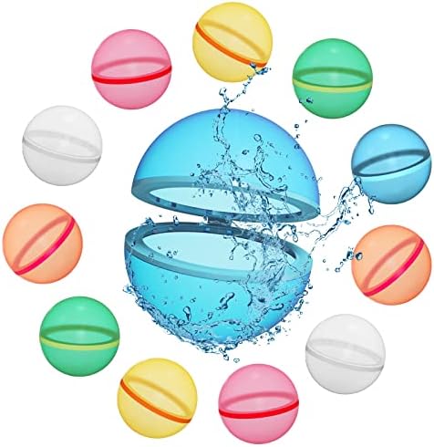 Reusable Water Balloons, Splash Water Bomb Balloons, Quick Fill Self ...