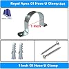 Royal Apex Galvanized (GI) U Clamps Fastener Hanger Pipe Clamps Clip ...