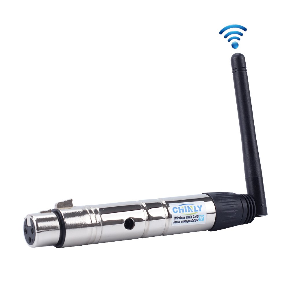 CHINLY DMX512 DMX Dfi DJ 2.4G Wireless 1 Receiver LED Lighting Control for LED Stage Par Party ...