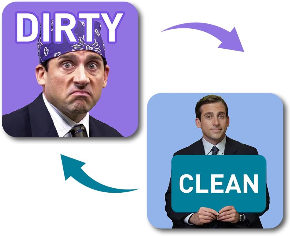 Amazon.com: Clean Dirty Magnet for Dishwasher,Bigger Size Funny ...