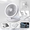 Amazon.com: EDON Table Fan, Rechargeable Battery Operated Desk Fan with ...