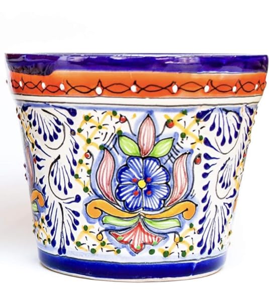 Amazon.com : Fiesta Brands Talavera Mexican Pottery Planters Large ...